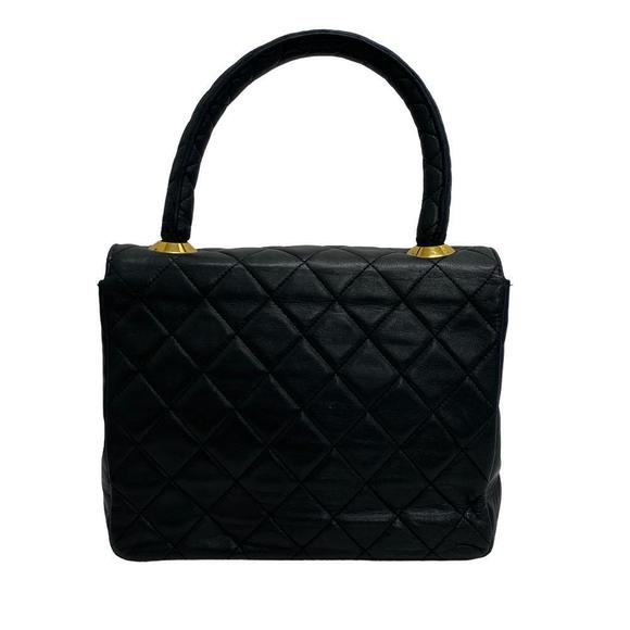 CHANEL | Bags | Chanel Black Handbag Turnlock Matelasse | Poshmark